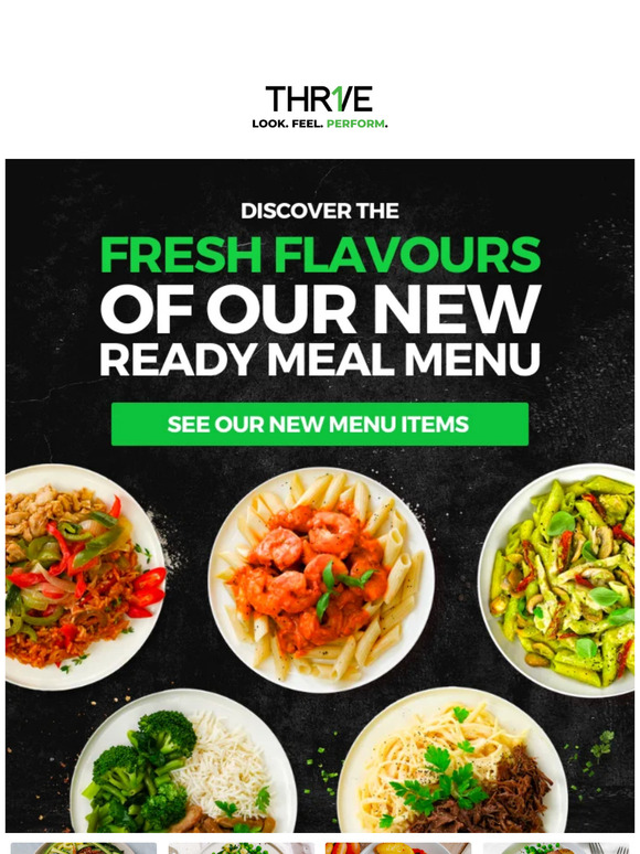 Thrive Meals: 👋 Hey, Ready for Something Fresh? Our New Menu is Here 🙌 ...