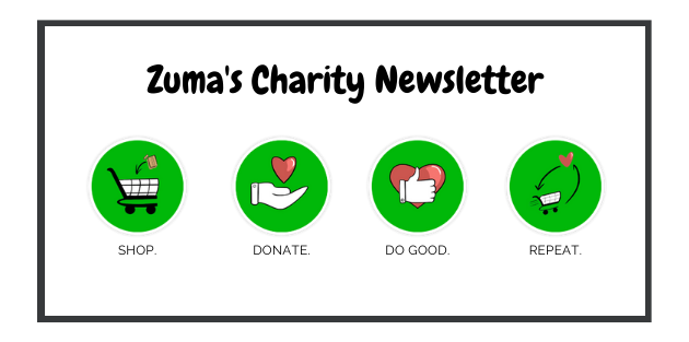 Zuma Office Supply: Charity Newsletter + Freebie | Milled