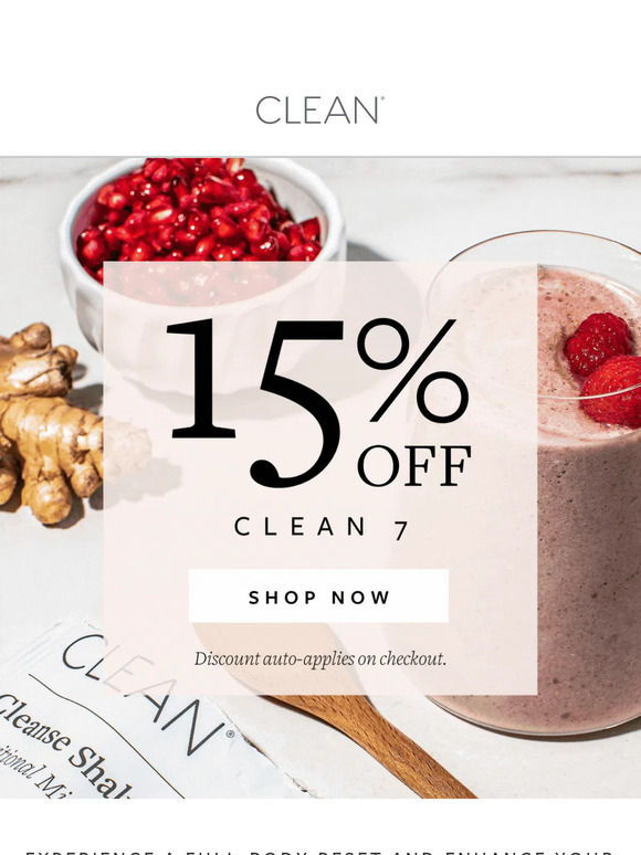 Clean Program: 15% Off Clean 7 Reset Kit | Milled