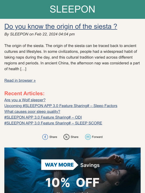Sleepon: Do you know the origin of the siesta ? | Milled