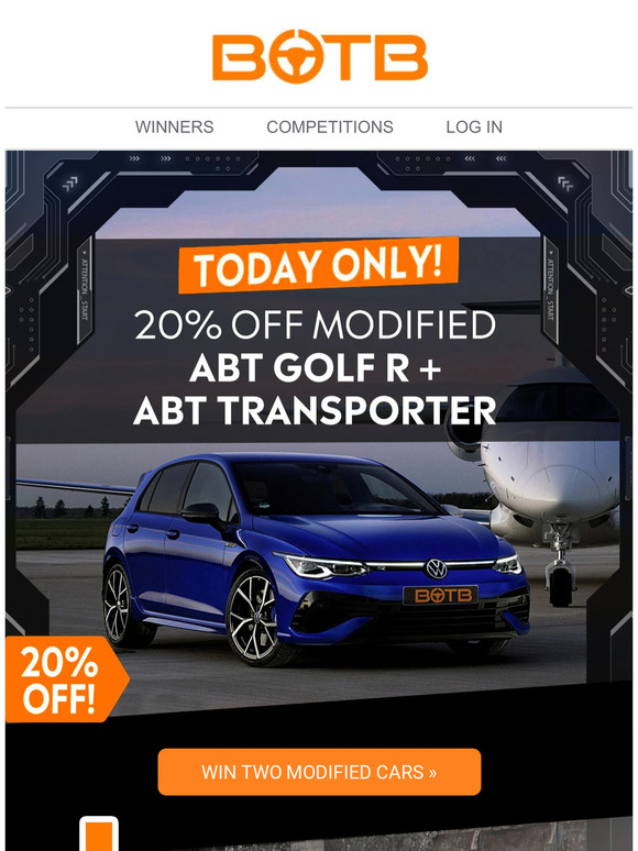 BOTB: Win TWO modified cars – today only! | Milled