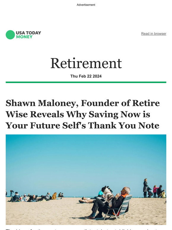 USA TODAY: Retirement: Shawn Maloney, Founder of Retire Wise Reveals ...