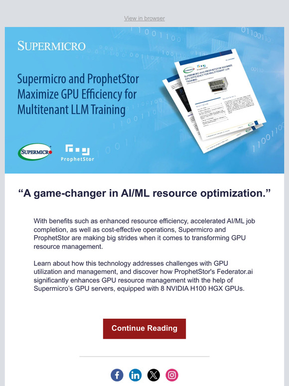 Supermicro: —, this is game changing. Maximize GPU efficiency for multi-tenant LLM training with ...