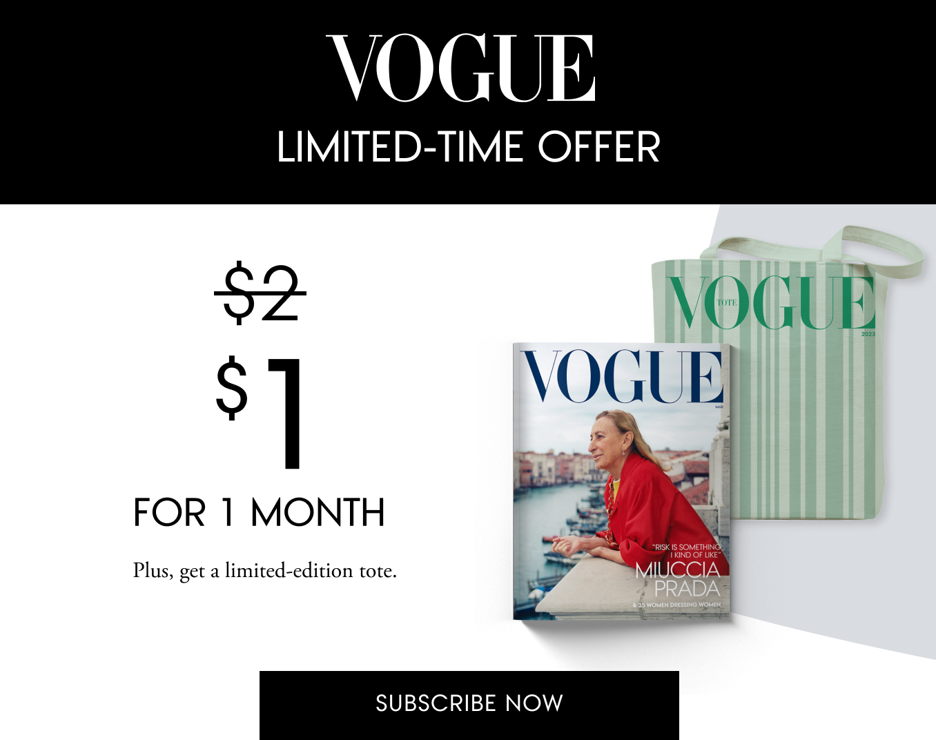 Vogue: Special Offer: Get a limited-edition Vogue tote | Milled