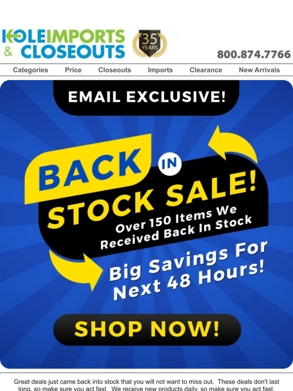 Kole Imports: Whoop Whoop! Looks What We Just Recieved | Milled