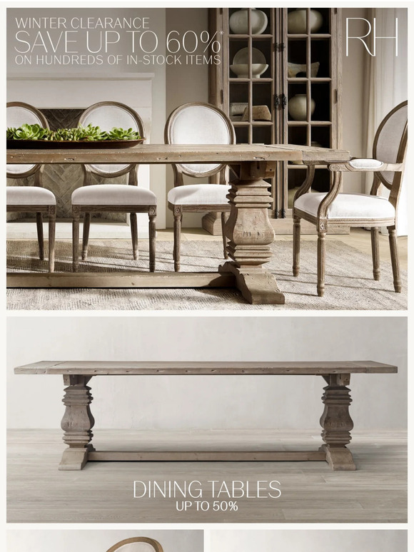 Restoration Hardware Email Newsletters: Shop Sales, Discounts, and ...