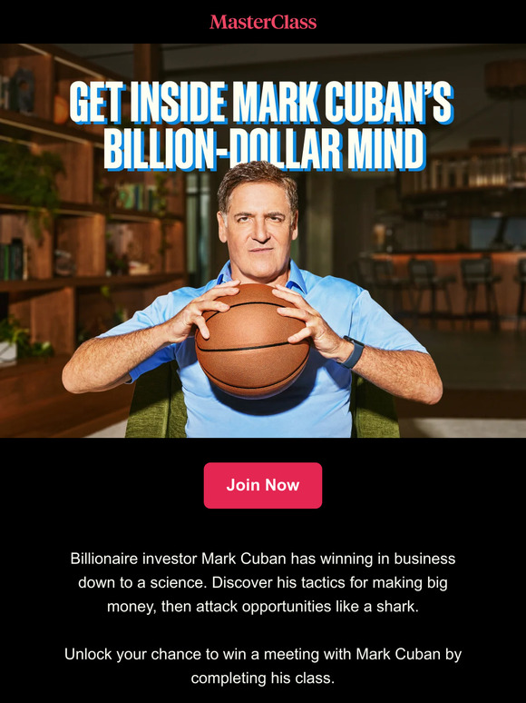 MasterClass: NEW: Mark Cuban is now your billionaire mentor | Milled