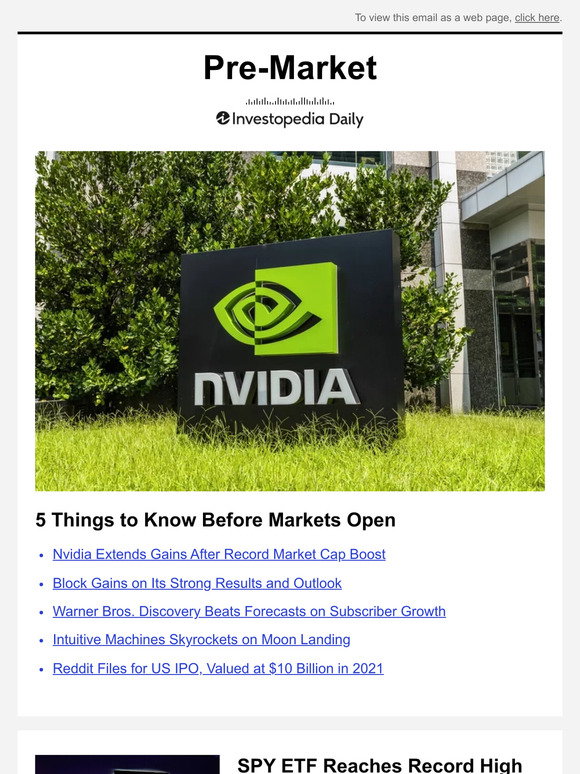 Investopedia: Nvidia Extends Gains After Record Market Cap Boost | Milled
