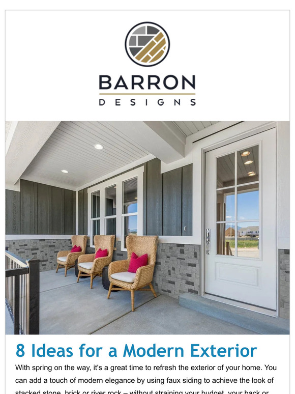 Barron Designs: 8 Ideas For Refreshing Your Home's Exterior! | Milled