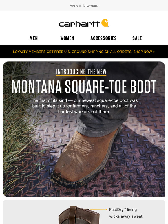 Carhartt: Meet the new Montana square boot | Milled