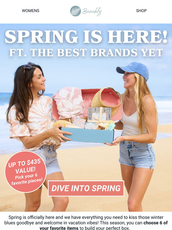 Beachly: Introducing the spring box! 🌸 | Milled