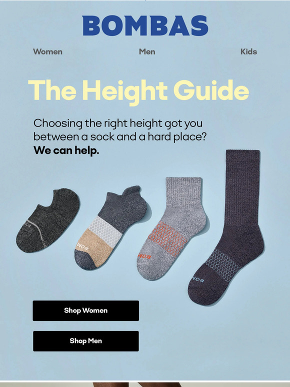Bombas: Sock Heights, Explained | Milled
