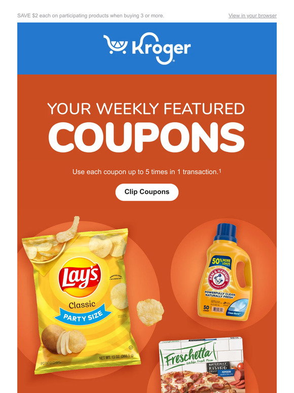 Kroger: Your Weekly Digital Coupons | SAVE $2 Each on 3+ | Fresh ...