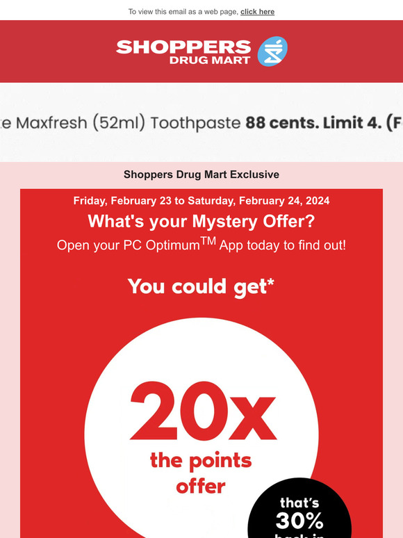 Shoppers Drug Mart - beautyboutique.ca: Check your PC Optimum app NOW ...