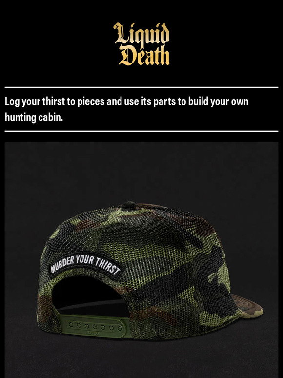 Liquid Death: Chainsaw Massacre Camo Hat | Milled