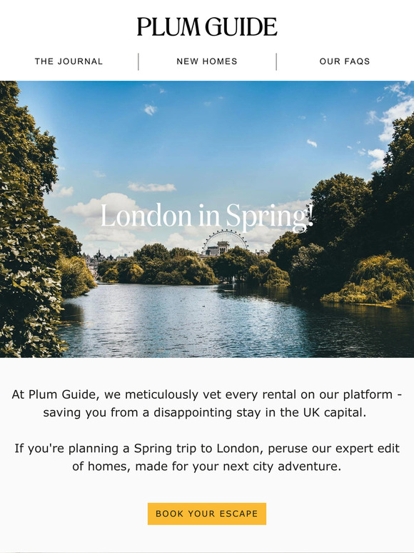 Plum Guide: London in Spring! | Milled