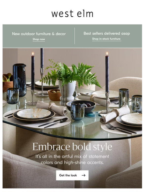 west elm: The new modern: Statement colors & high shine | Milled