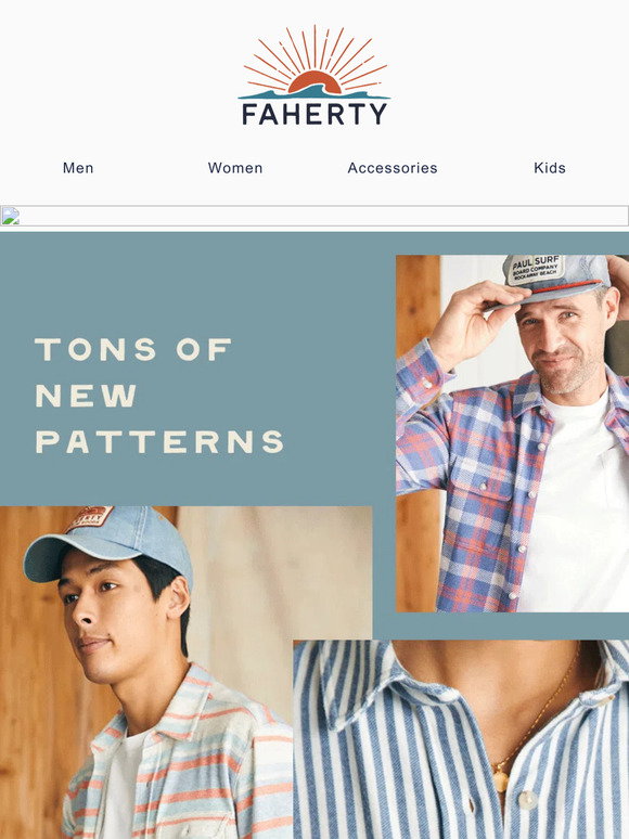 Faherty: Our #1 Legend Shirt In New Patterns | Milled