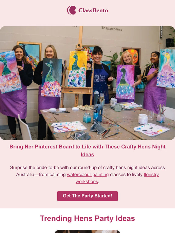 ClassBento: The Best Crafty Hens Night Ideas! 🐓 | Milled