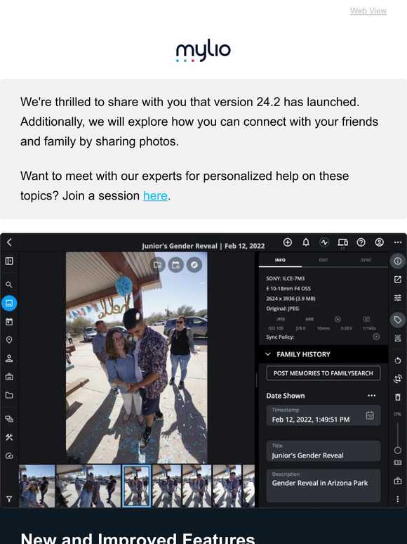 Mylio: Weekly Tips & v24.2 Is Here | Milled