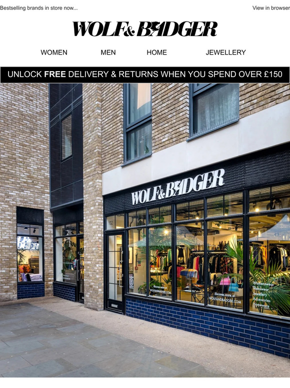 Wolf & Badger: London Store Bestsellers | Milled