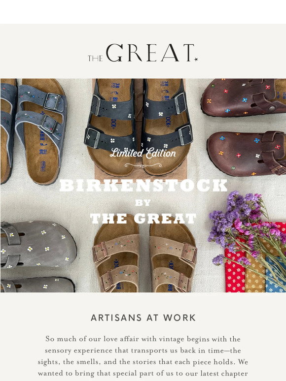 The Great: A Closer Look: BIRKENSTOCK By THE GREAT. | Milled