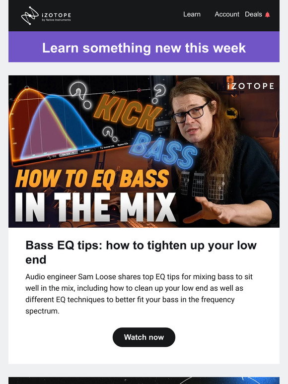 iZotope: Essential bass EQ tips to tighten up your low end | Milled