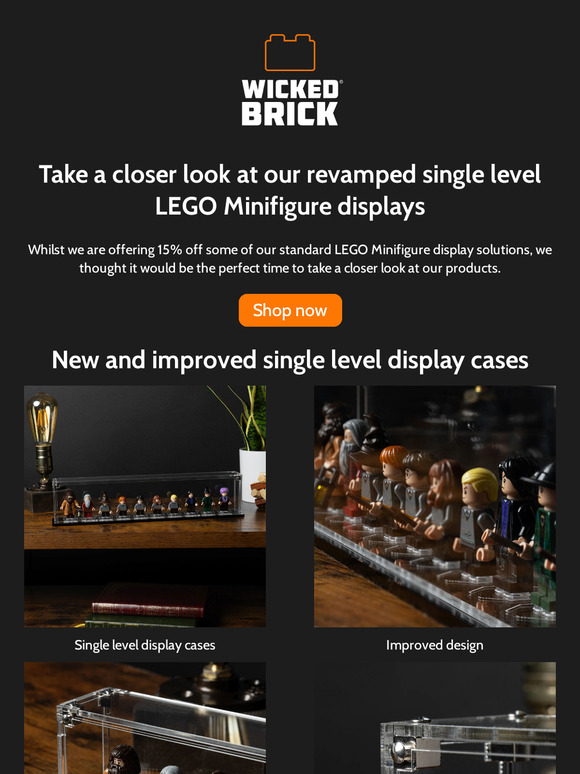 Wicked Brick: Meet our revamped Minifigure single level displays | Milled