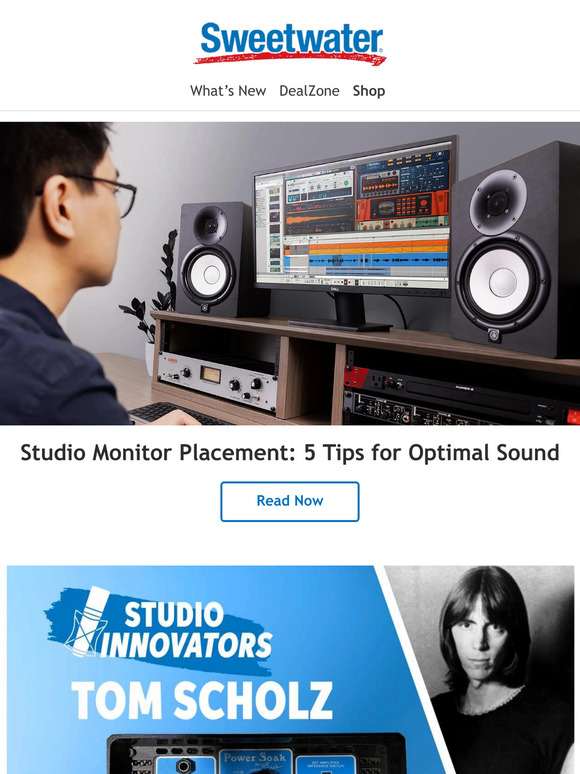 Sweetwater: Studio Monitor Placement: 5 Tips for Optimal Sound | Milled