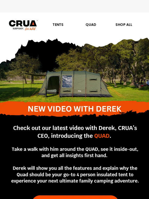 Crua Outdoors: QUAD Introduction Video with Derek | Milled