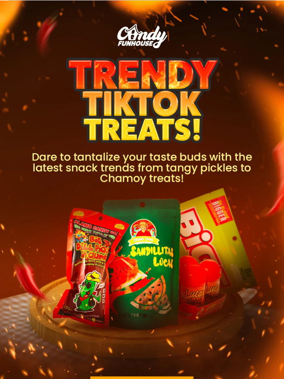 Candy Funhouse: Get your TikTok taste buds tingling! 🌶️🎉 | Milled