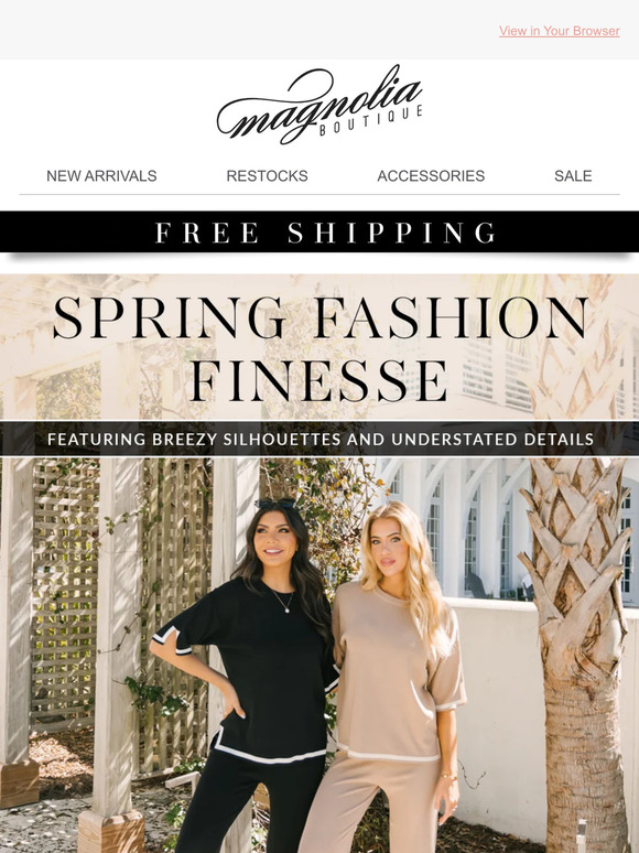 Magnolia Boutique: Spring Fashion Finesse - Your Weekend NEW STYLES ...