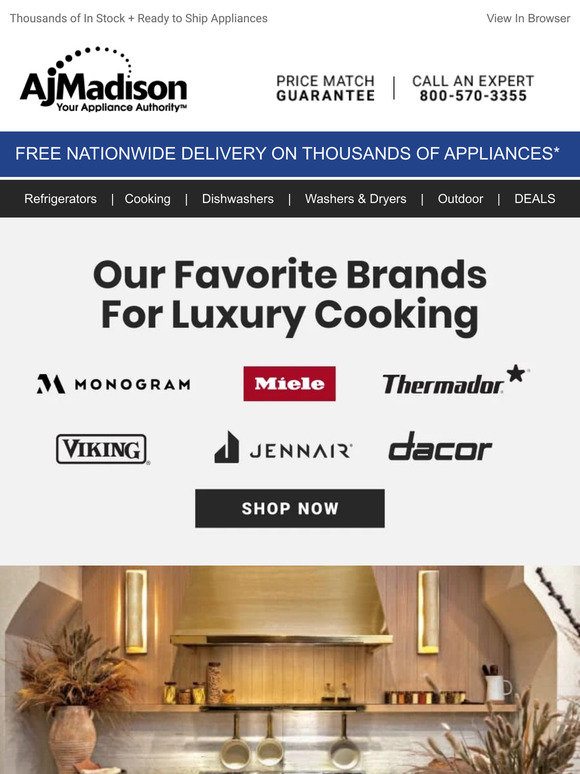 Aj Madison: Save The MOST on Luxury Cooking Appliances! | Milled