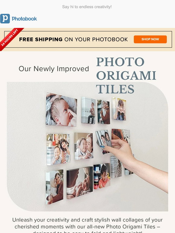 Photobook: All-New Photo Origami Tiles: 50% OFF 🙌 | Milled