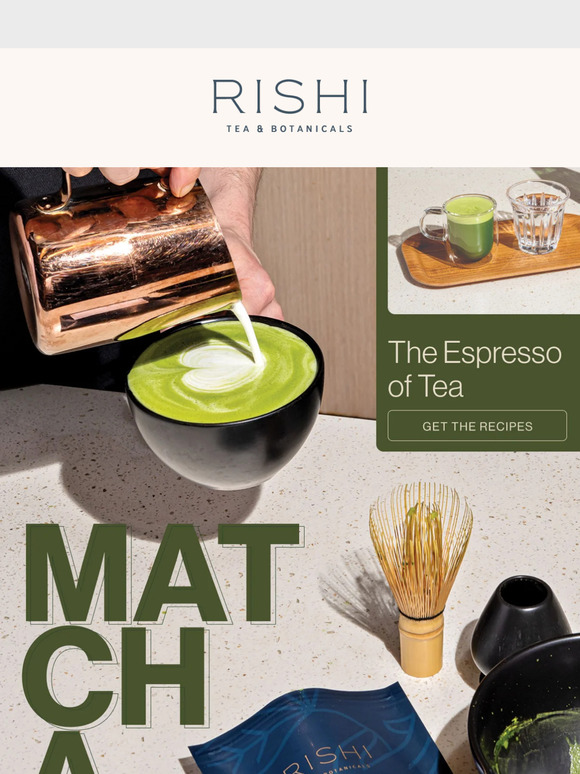Rishi Tea: Energize your mornings with matcha creations 🌿 | Milled