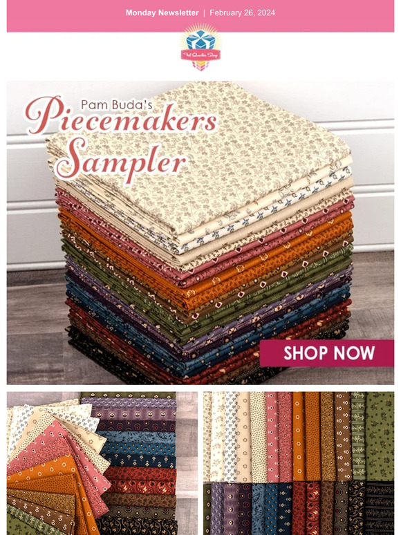 Fat Quarter Shop: Piecemakers Sampler is a collection you can't miss ...