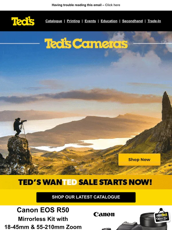 Ted's Cameras: 💰 Ted's WanTED Catalogue Inside 💰 | Milled
