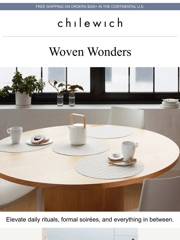 Chilewich: New Essentials for a Timeless Table | Milled