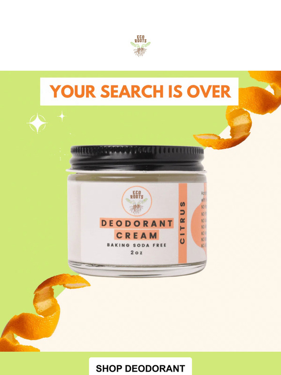 ecoroots: Why Switch to Our Deodorant Cream? | Milled