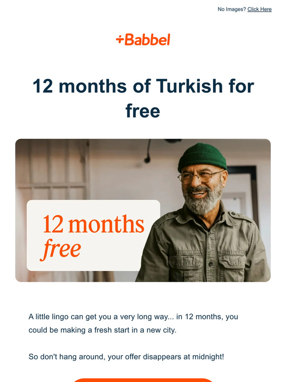 Babbel: 📢 Limited time offer: Secure your 12 months of free Turkish ...