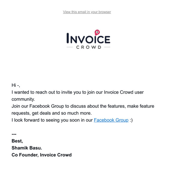 Invoice Crowd: Join our Facebook Community. | Milled