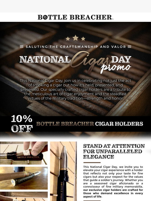 Bottle Breacher: Salute National Cigar Day: Valor-Inspired Custom ...