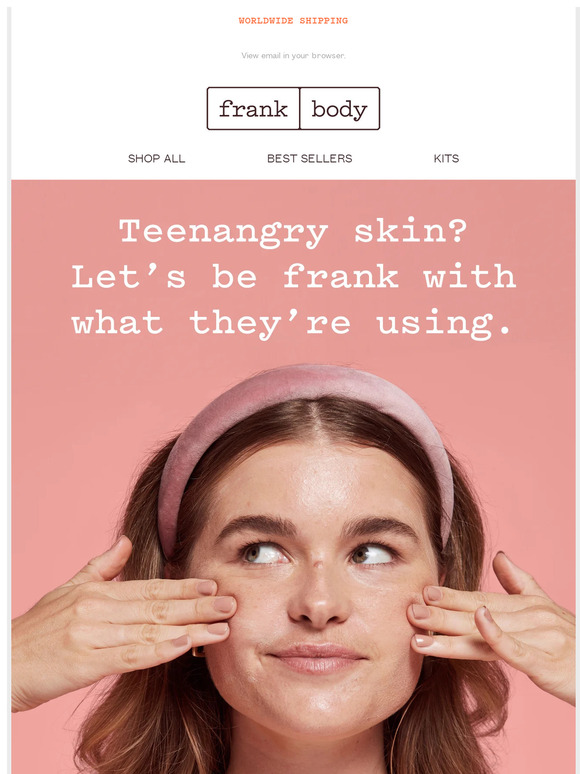 Frank Body: 😡 When teenage skin is as angsty as they are. | Milled
