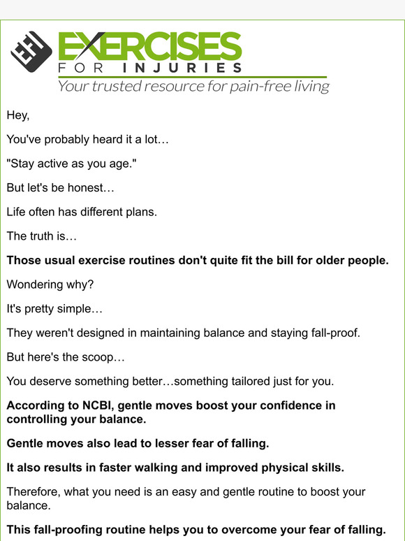 Exercises For Injuries: Gentle Moves: Your Path to Avoiding Falls and ...
