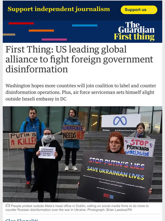 The Guardian: First Thing: US leading global alliance to fight foreign ...