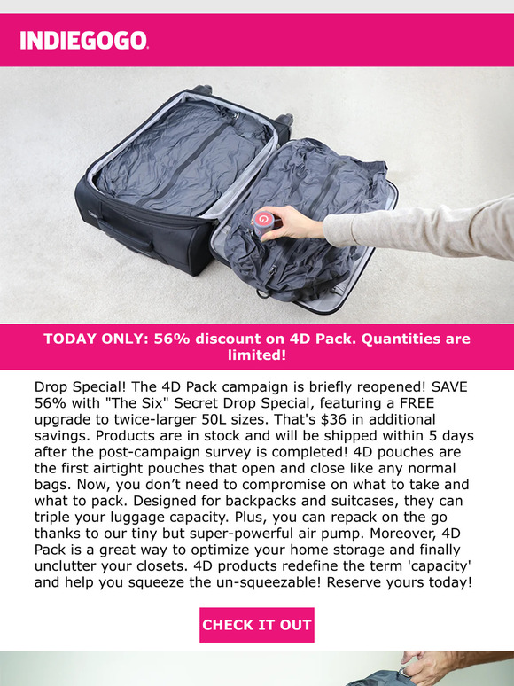 Indiegogo: Live NOW on Indiegogo: Flash deal on 4D Pack, the simple way ...