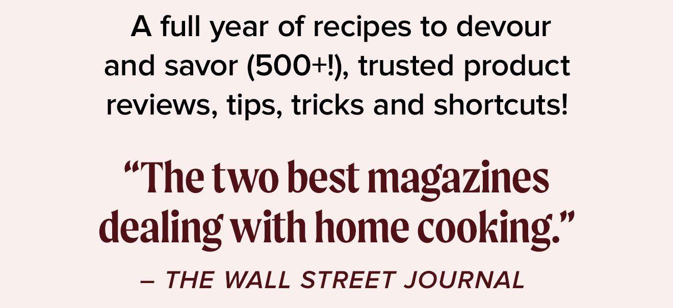America's Test Kitchen: The two best cooking magazines + a free gift ...