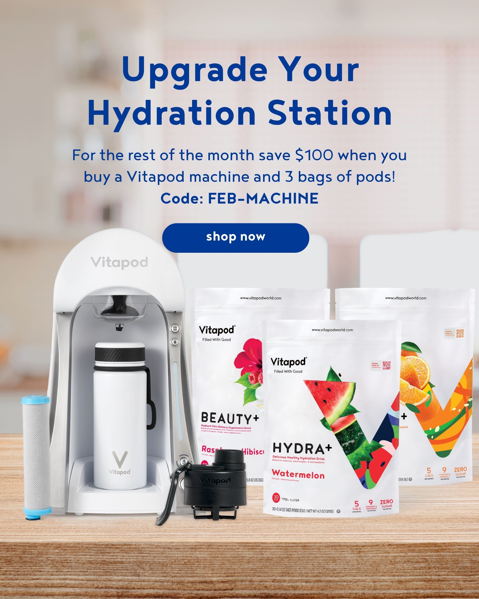 Vitapod: Save $100 when you upgrade your Hydration Station | Milled