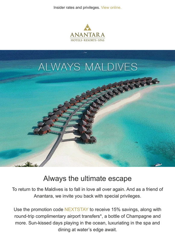 Anantara: Your invitation to the magnificent Maldives | Milled