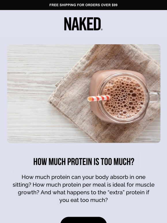 Naked Nutrition: 💪 Should You Limit Protein Intake Per Meal? | Milled